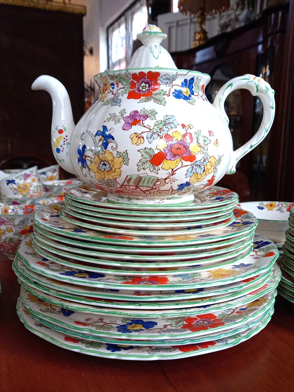 Masons Ironstone Dinner Set - Bible Pattern – Yvonne Sanders Antiques ...